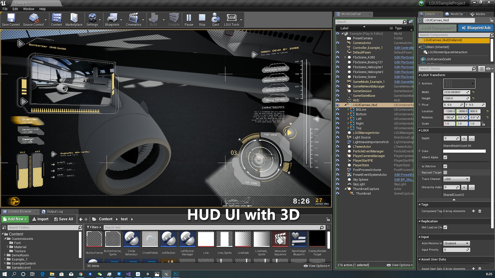 Lgui Lex Gui 3d Ui System For Ue4 In Code Plugins Ue Marketplace